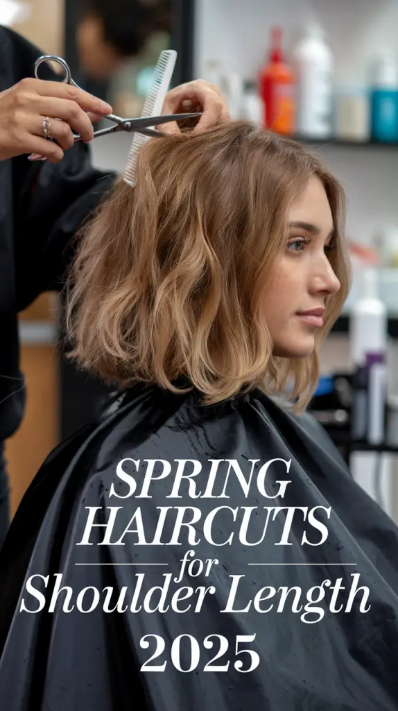 21 Spring Haircuts for Shoulder Length Hair 2025 – Wavy, Straight ...