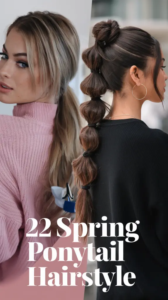 22 Spring Ponytail Hairstyle 2025 Ideas – Sleek, Braided, Wavy & Cute ...