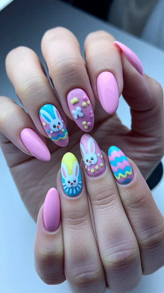 Easter Nails Color Ideas 2025 – 20 Pretty Pastel & Spring Almond ...