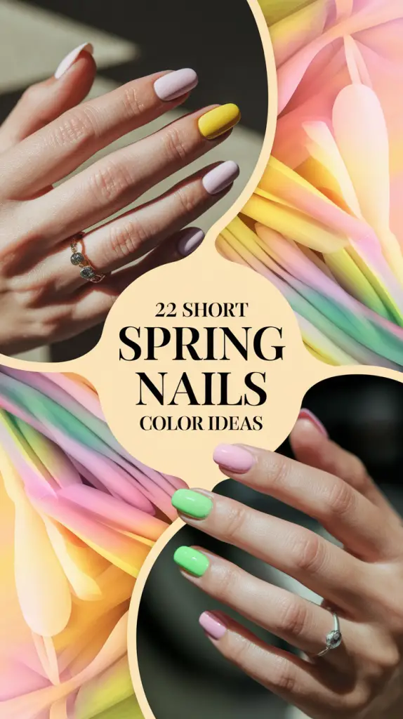 22 Short Spring Nails Color Ideas 2025 – Trendy Almond, Square & Gel ...