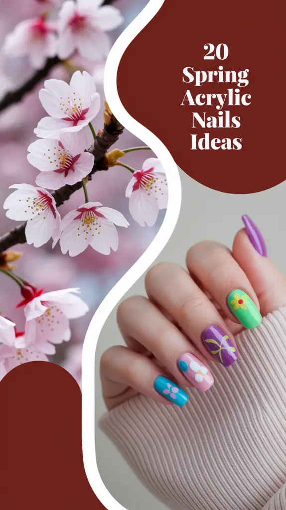 Spring Acrylic Nails Ideas 2025 – 20 Cute & Bright Designs for Short ...