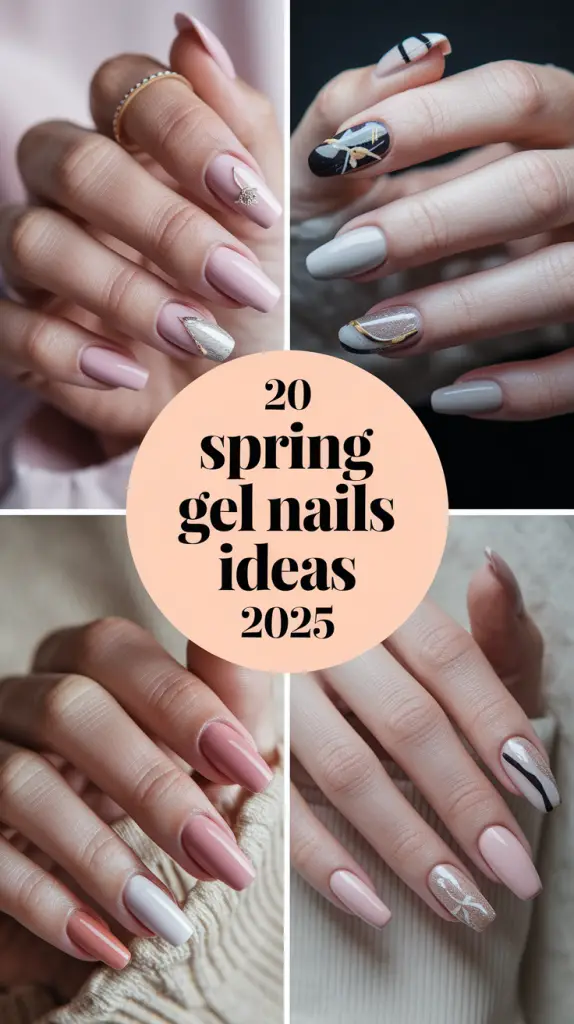 Spring Gel Nails Ideas 2025 – 20 Popular Designs in Almond, Short ...