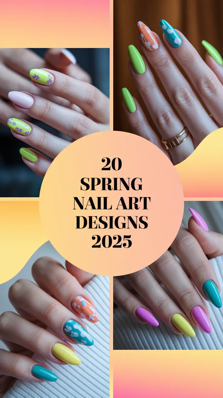 20 Spring Nail Art Designs Ideas 2025 – Trendy, Fun, and Pretty Glitter ...