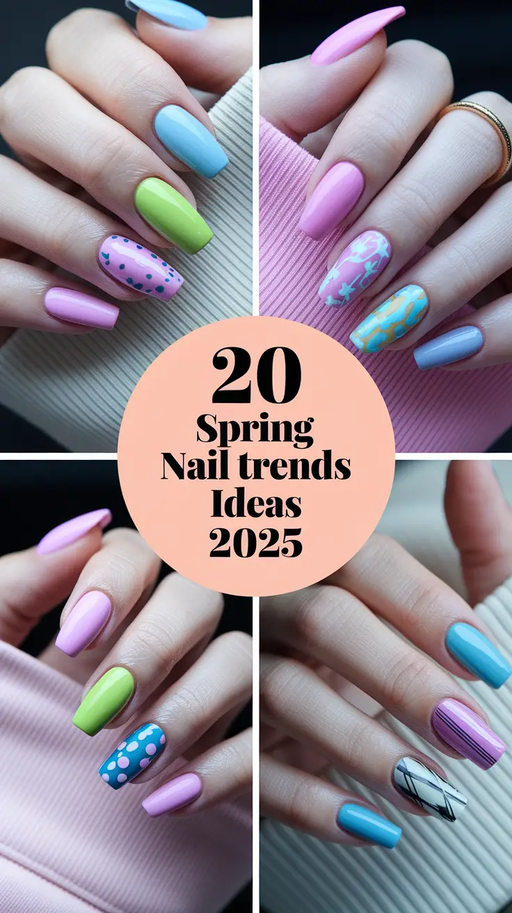 Spring Nail Trends Ideas 2025 – 20 Trending Colors & Designs | Biab ...