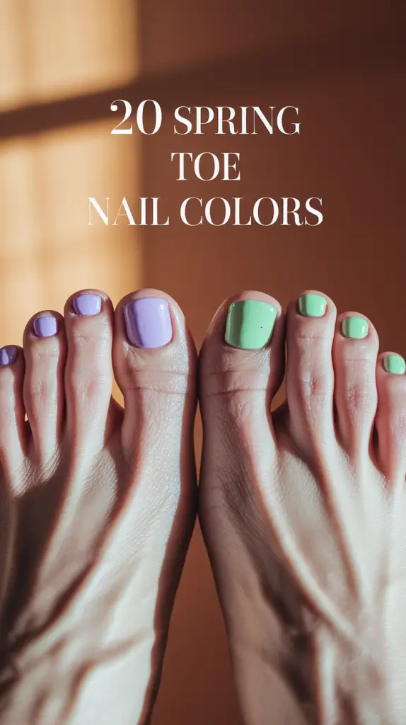20 Trendy Spring Toe Nail Colors 2025 – Pedicures for All Skin Tones