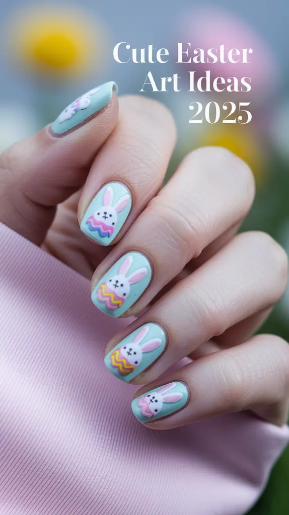 20 Cute Easter Nail Art Ideas 2025 – Simple Designs, Bunny, Egg ...