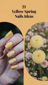 21 Yellow Spring Nails Ideas 2025 – Cute, Acrylic, Almond, Short ...