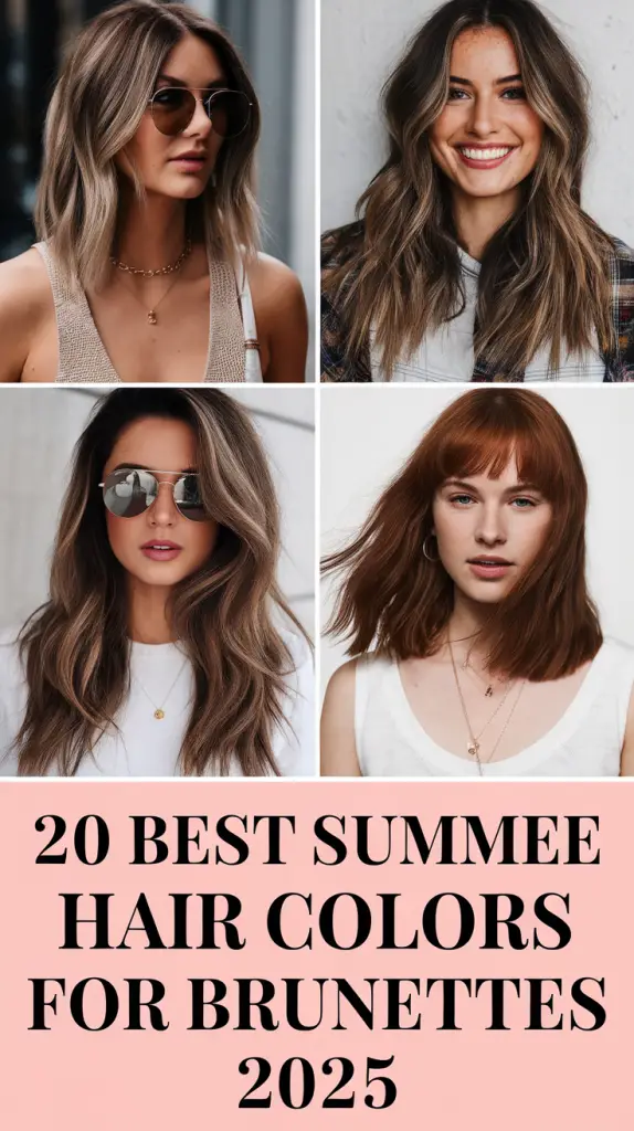 Best Summer Hair Colors for Brunettes 2025 – 20 Ideas for Dark, Light ...