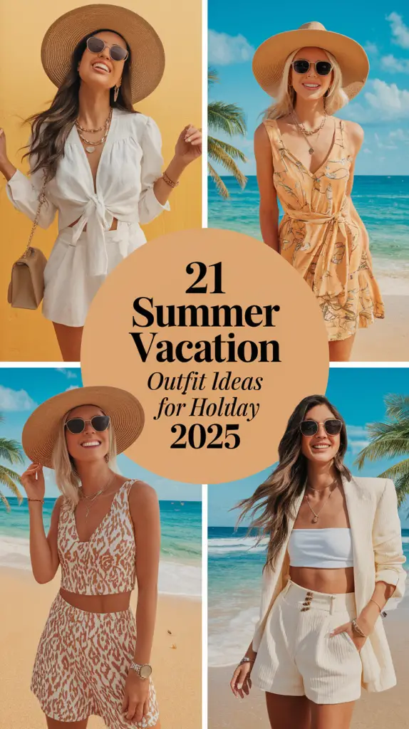 21 Summer Vacation Outfit Ideas for Holiday 2025 – Beach to Brunch ...