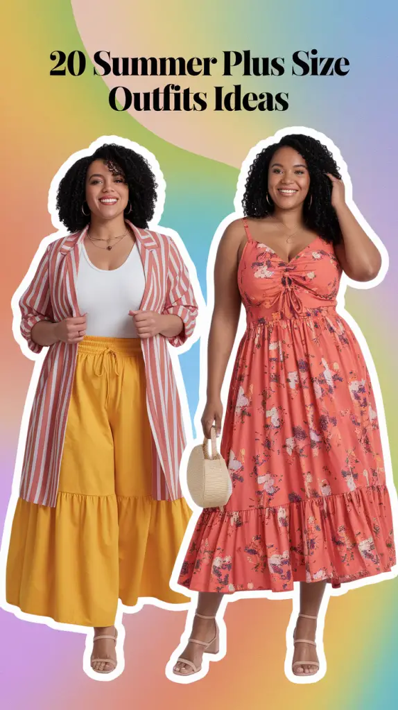 Summer Plus Size Outfits Ideas 2025: Casual, Work, Birthday & Beach ...