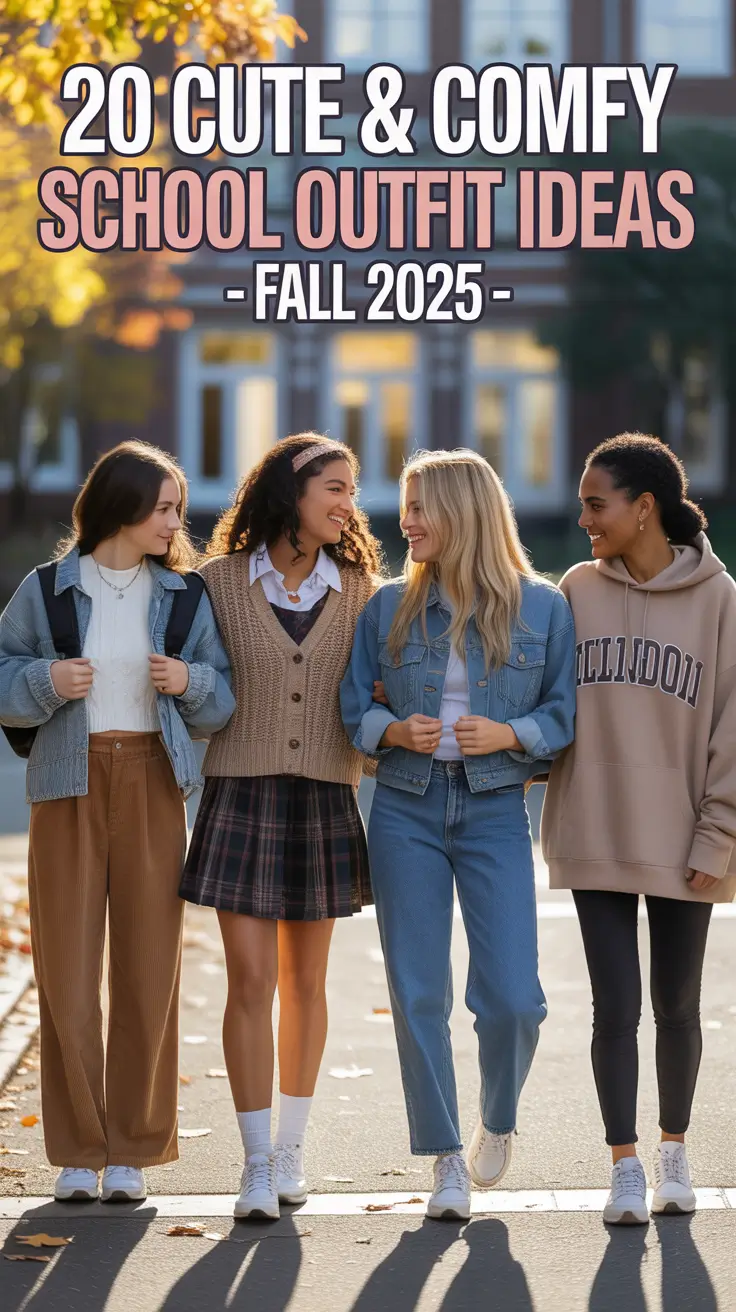 Cute & Comfy School Outfits Ideas – Fall 2025 for Teens, Teachers ...