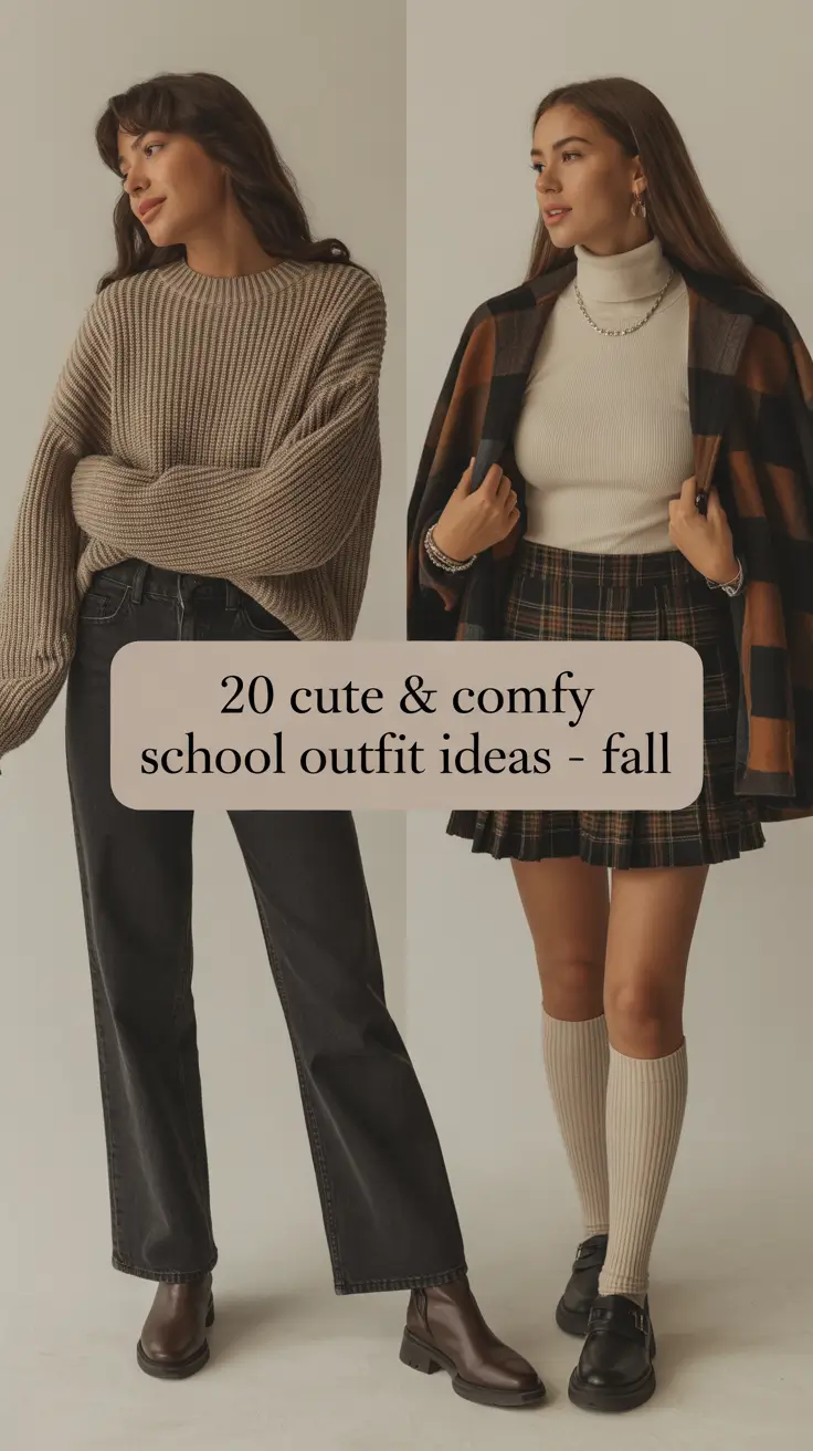 Cute & Comfy School Outfits Ideas – Fall 2025 for Teens, Teachers ...