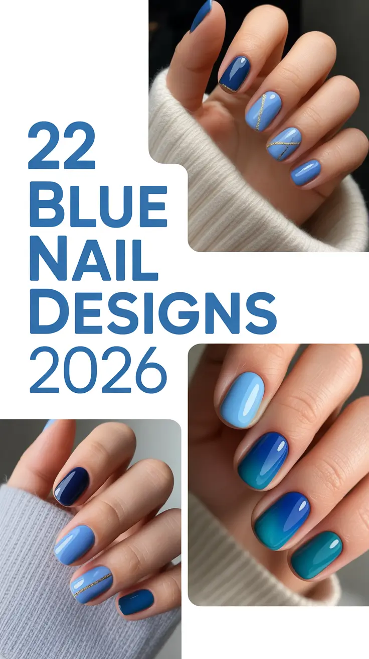 Blue Nail Designs 2026 – Trending Ideas, Cute & Simple Inspo for Summer