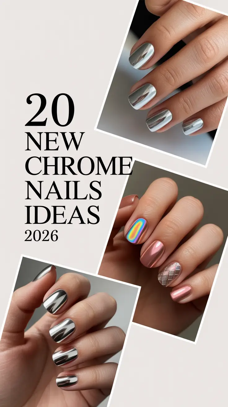 New Chrome Nails Ideas 2026 – Best Light Pink Chrome Nails Designs for ...