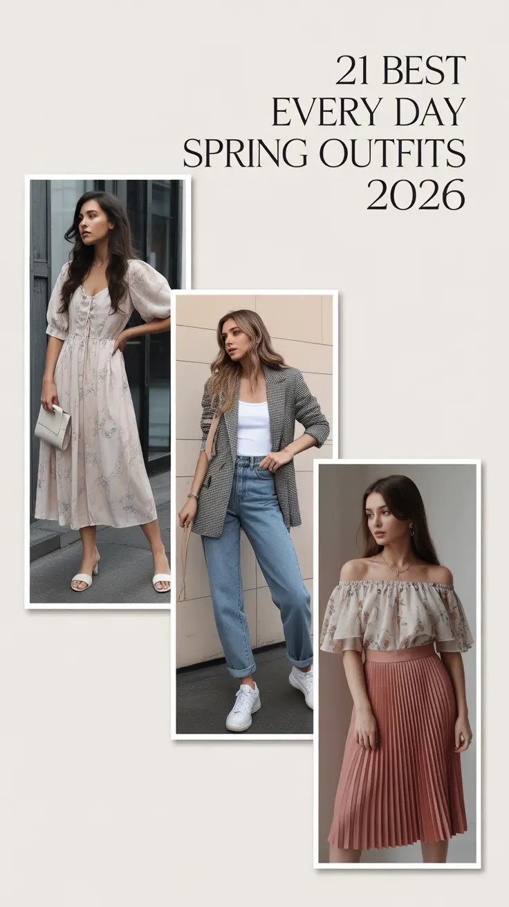 Best Every Day Spring Outfits 2026 – Trendy Spring Inspo for Women