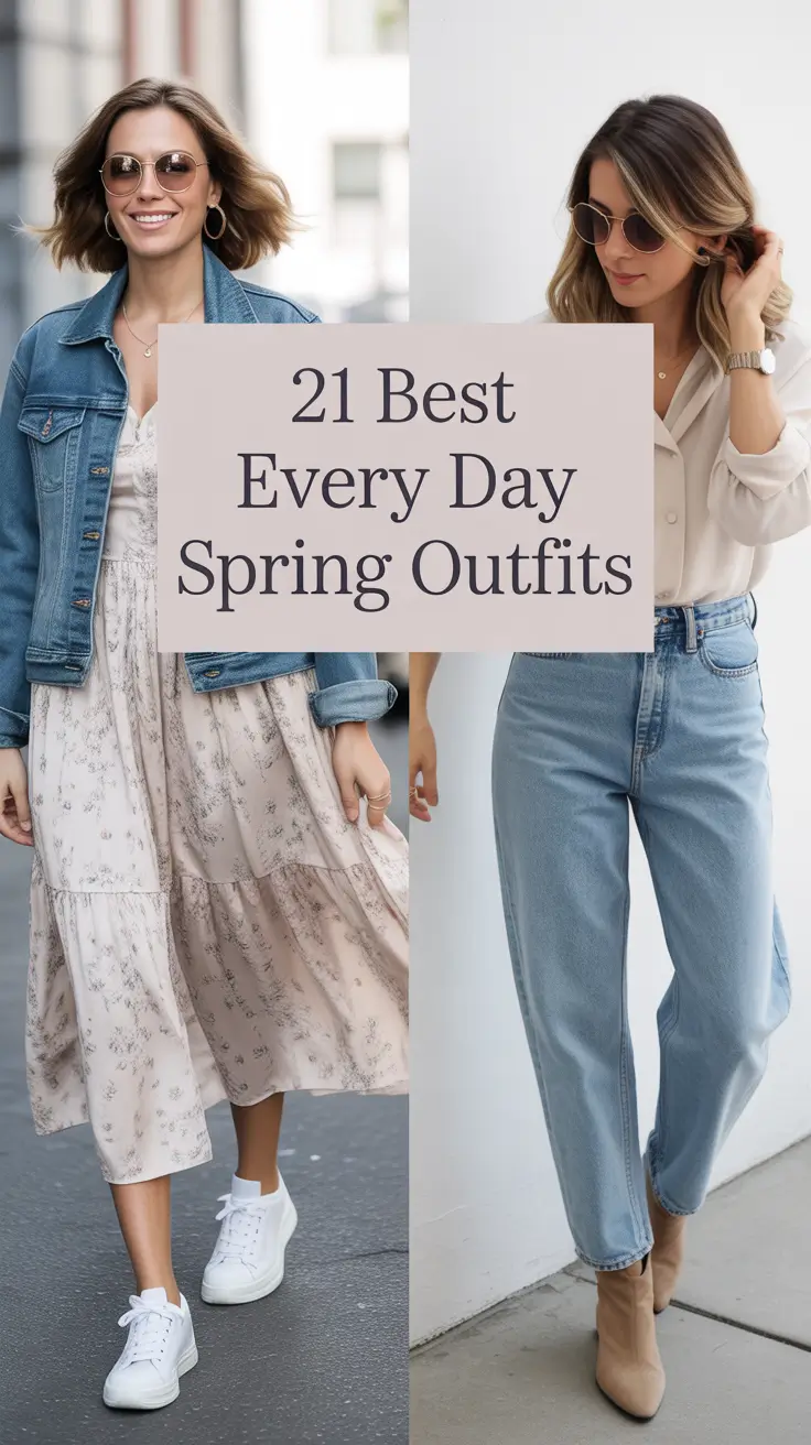 Best Every Day Spring Outfits 2026 – Trendy Spring Inspo for Women
