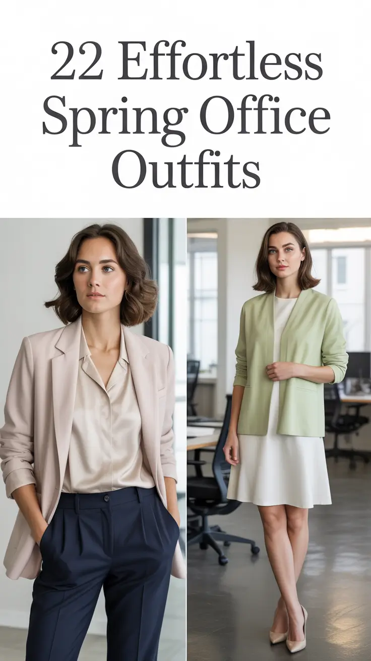 Effortless Spring Office Outfits 2026 – Chic Workwear Ideas & spring ...