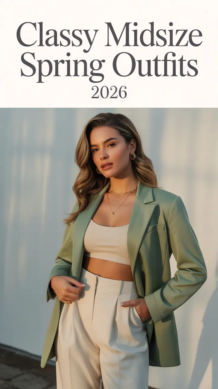 Classy Midsize Spring Outfits 2026 – Best Ideas 2026 for Casual & Work ...