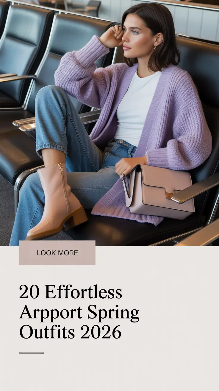 Effortless Airport Spring Outfits 2026 – Chic & Comfy Casual Travel ...