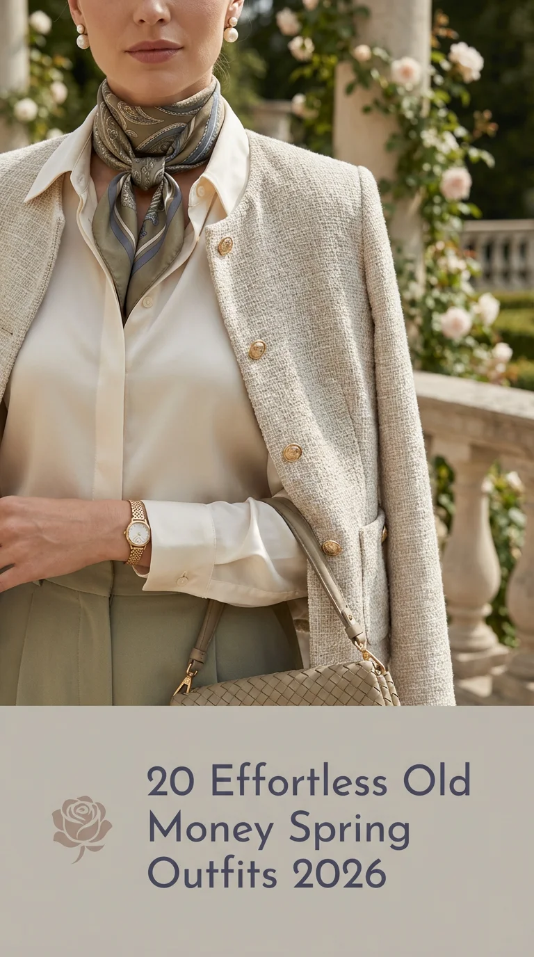 Effortless Old Money Spring Outfits 2026 – Best Spring Looks