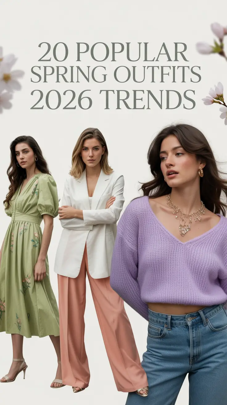 Popular Spring Outfits 2026 Trends for Women – Casual & Chic Ideas